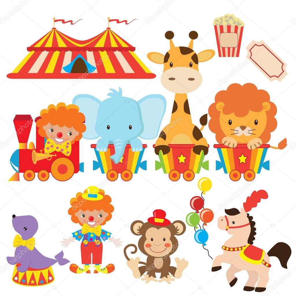 Circus Train Clip Art