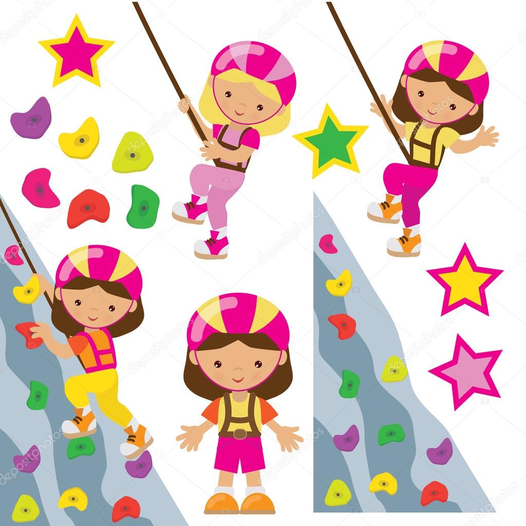 Climbing vector illustration Stock Vector Image by ©Clipartlana #106204726