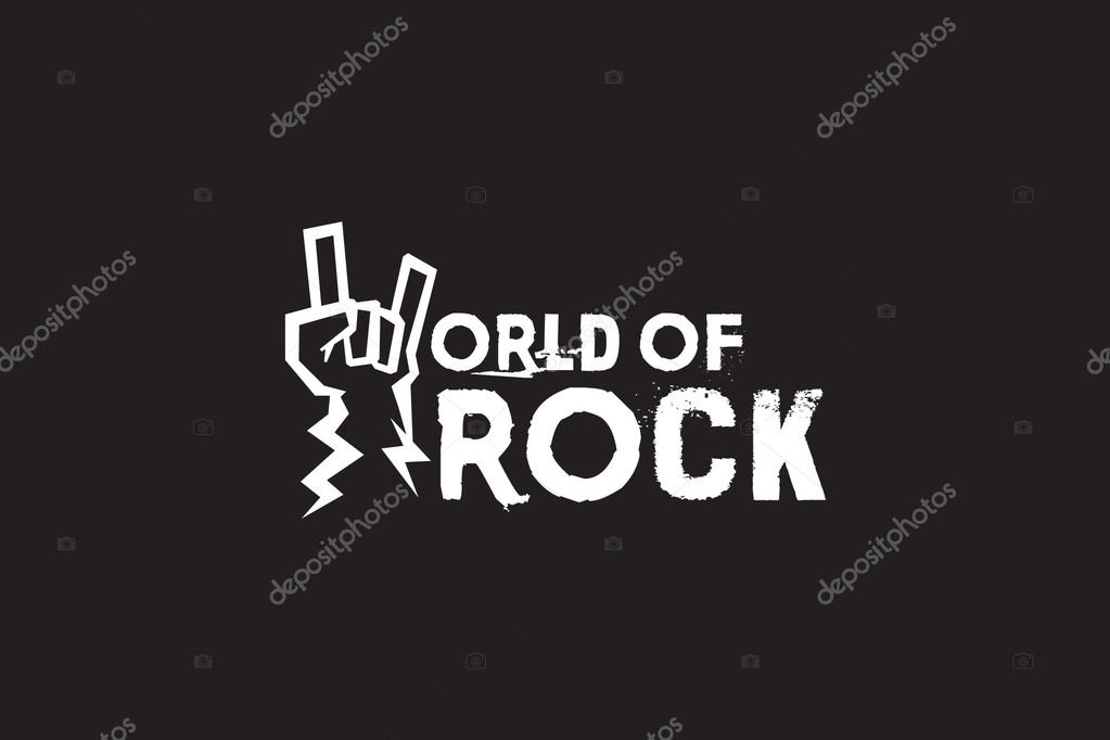 Logo World of Rock Stock Vector by ©amerenko 79375140
