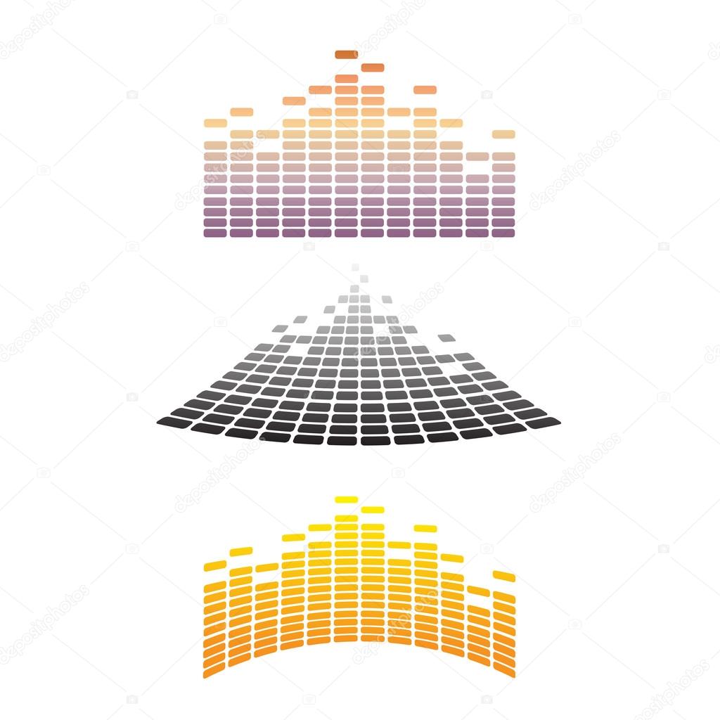 Set of equalizer waves Stock Vector Image by ©anigoweb #79683270