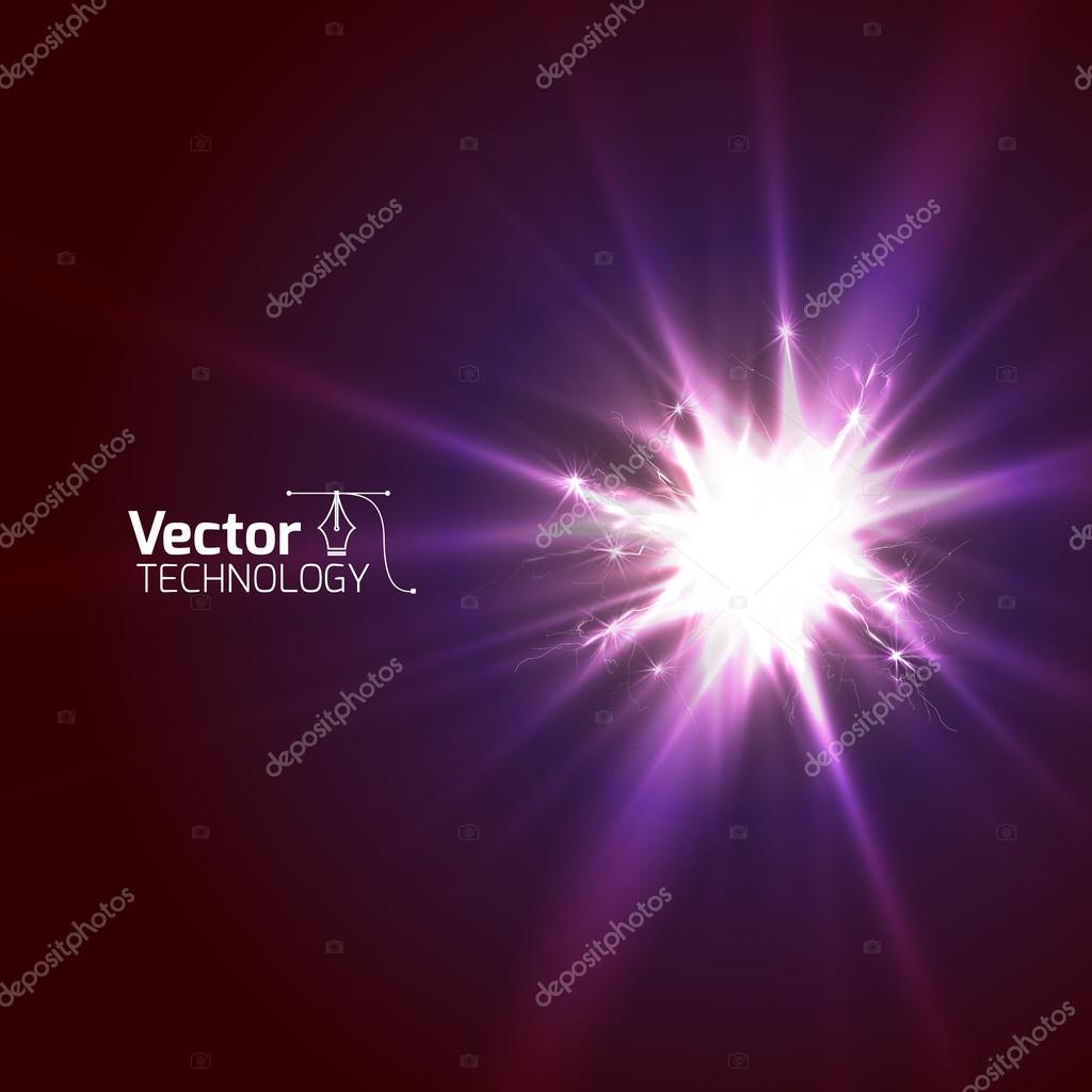Flash of light and sparks Stock Vector Image by ©anigoweb #79686644
