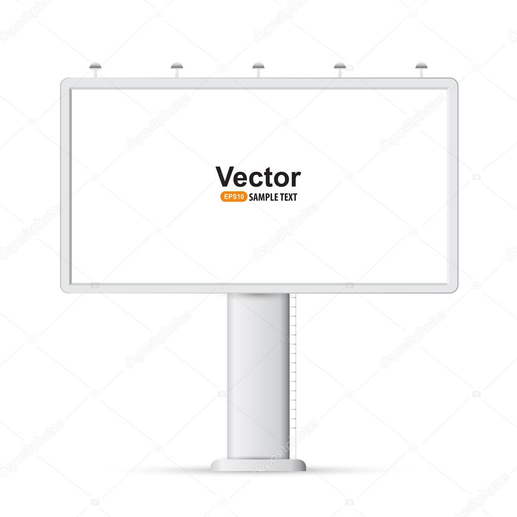 Empty outdoor billboard advertising Stock Vector Image by ©anigoweb ...