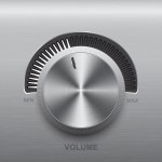 Technology volume button with metal texture Stock Vector by ©molaruso ...