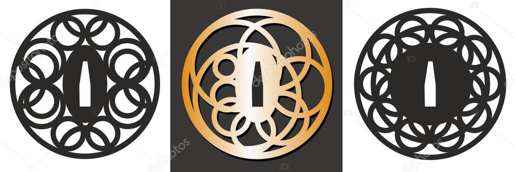 Tsuba/Katana hand guard model Stock Vector Image by ©Itara #79893806
