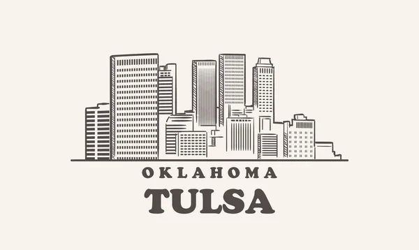 Tulsa skyline Vector Art Stock Images | Depositphotos