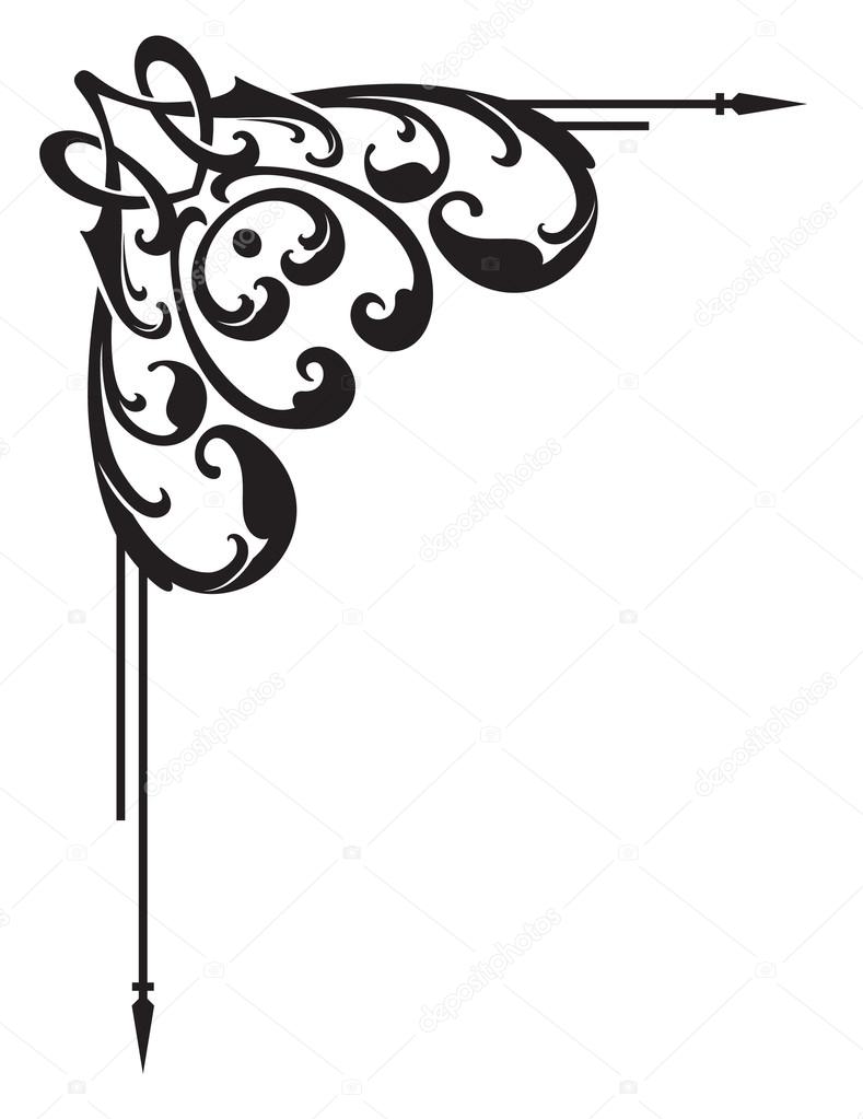 Vintage Design Element Corner Vector — Stock Vector © 4ek #104920108