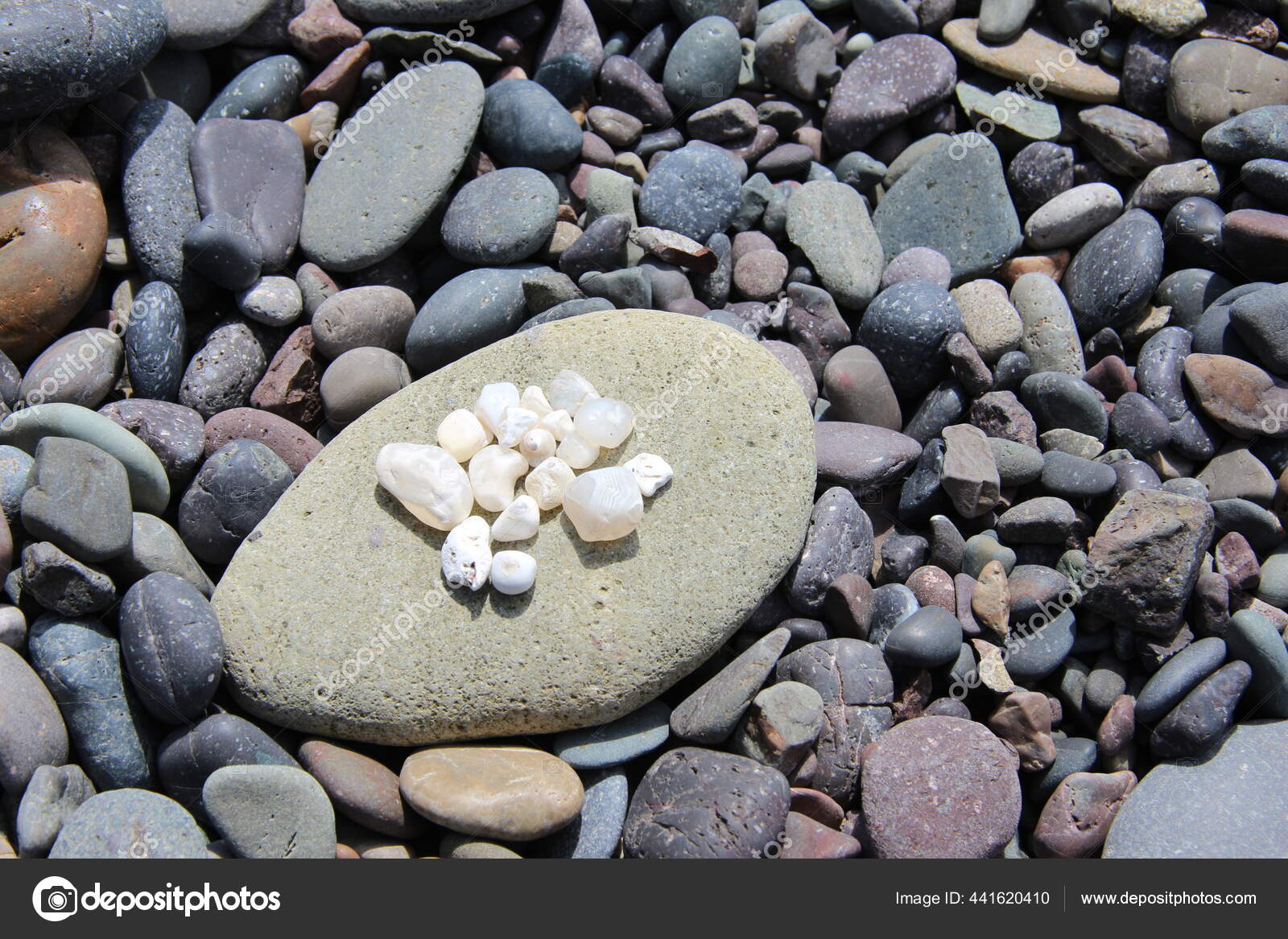 Pebble Rocks Texture Background Stock Photo by ©topphoto 441620410