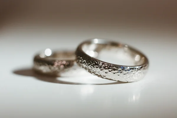 Beautiful wedding rings — Stock Photo © pvstory #104696592