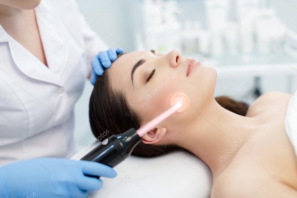 Violet ray procedure — Stock Photo © VelesStudio #123597108
