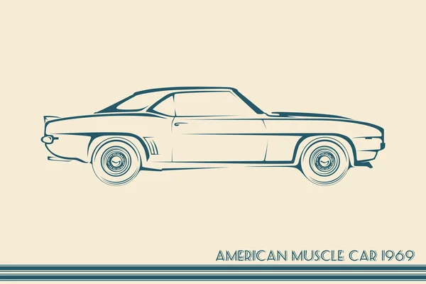 283 Muscle car outline Vector Images | Depositphotos