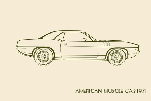 American Muscle Car Drawings