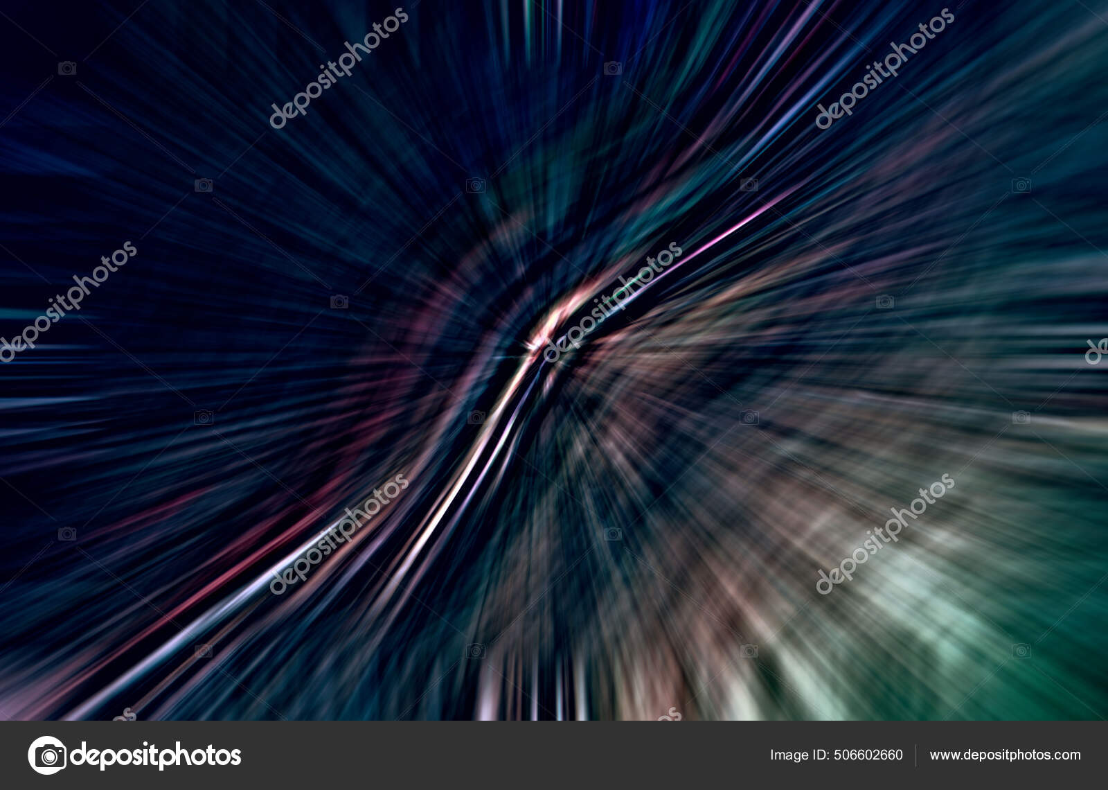 Acceleration Speed Motion Light Stripes Moving Fast Dark Background ...