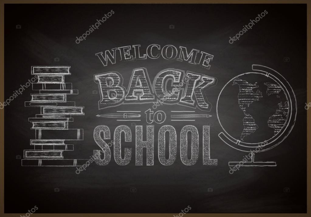 Welcome Chalkboard Lettering