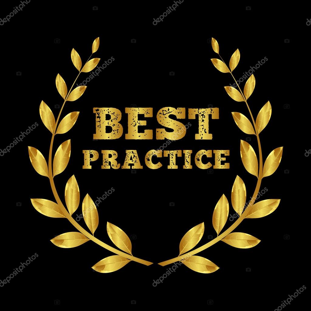Best Practice. Best experience. Award winner. Laurel wreath gold ...