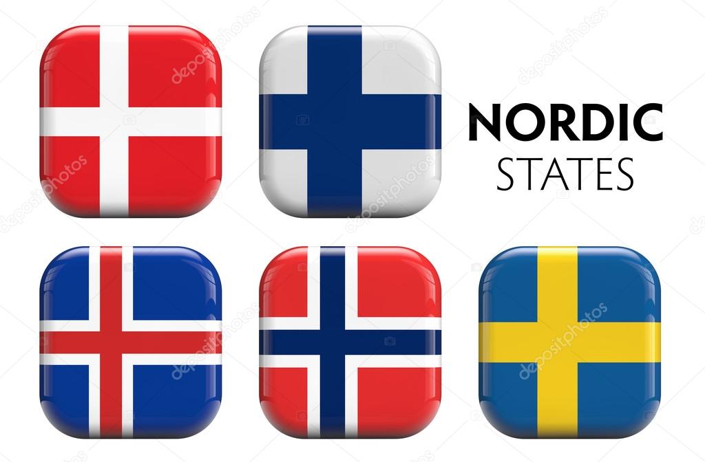 Scandinavian Flags — Stock Photo © somartin #79777750