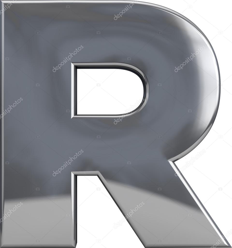 Metal Letter R — Stock Photo © somartin #79790194