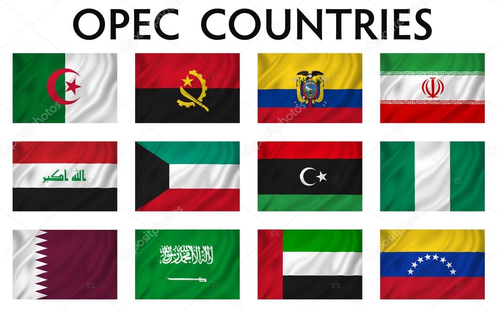 Opec Flag Opec Flag Flagpole Registration Solemn Event Meeting Foreign
