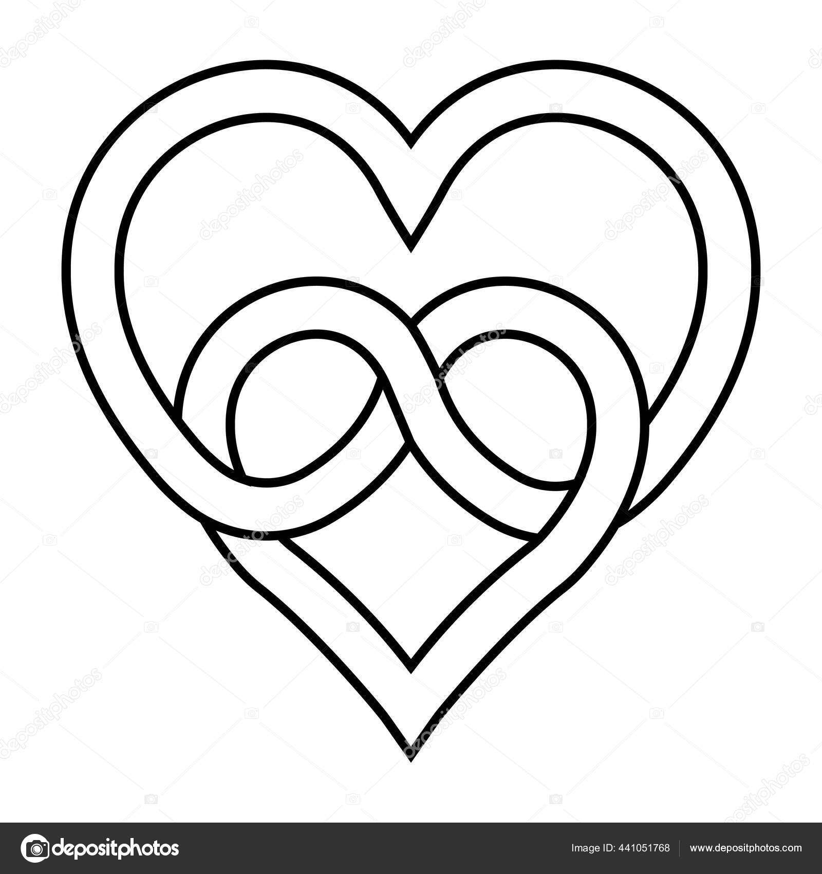 Gratis Hjertekonturvektor Hjerte Og Hjertesorg, Kærlighed Og Afsked