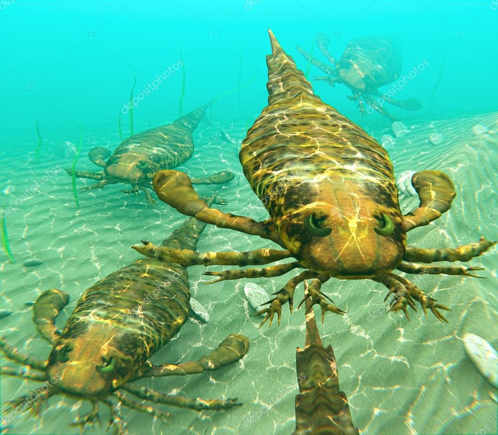 Eurypterids Swimming Stock Photo by ©auntspray 80091244