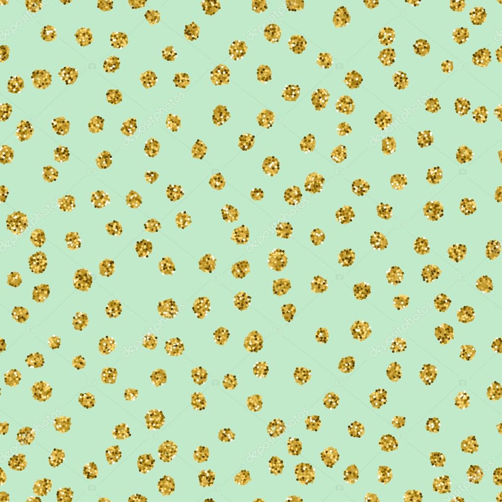 Trendy gold spot vector seamless pattern. Stock Vector Image by ...