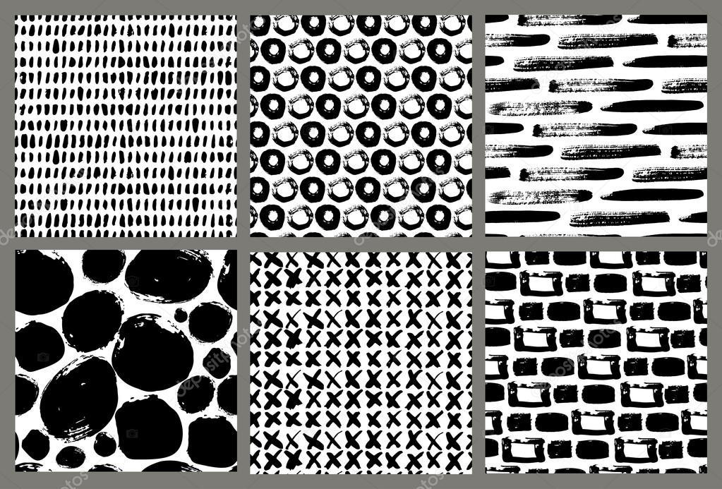 Vector collection of ink patterns. Stock Vector Image by ©bosotochka ...