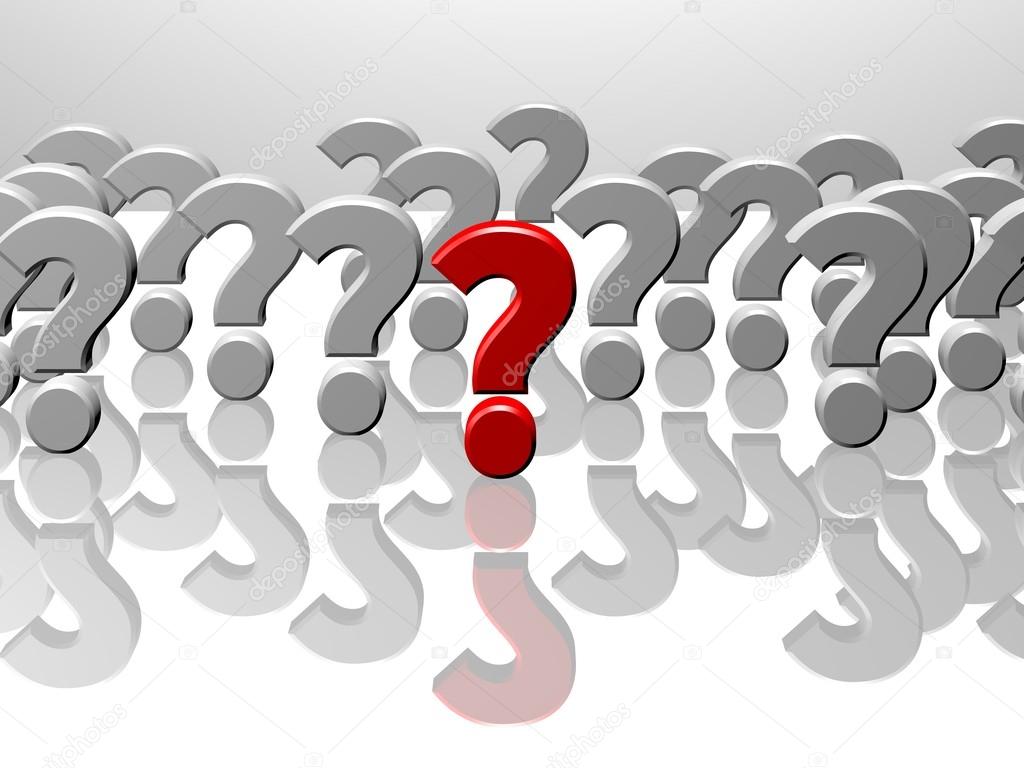 Many question marks, one red, 3D rendering — Stock Photo © TunedIn61 ... Many question marks, one red, 3D rendering — Stock Photo © TunedIn61 ...