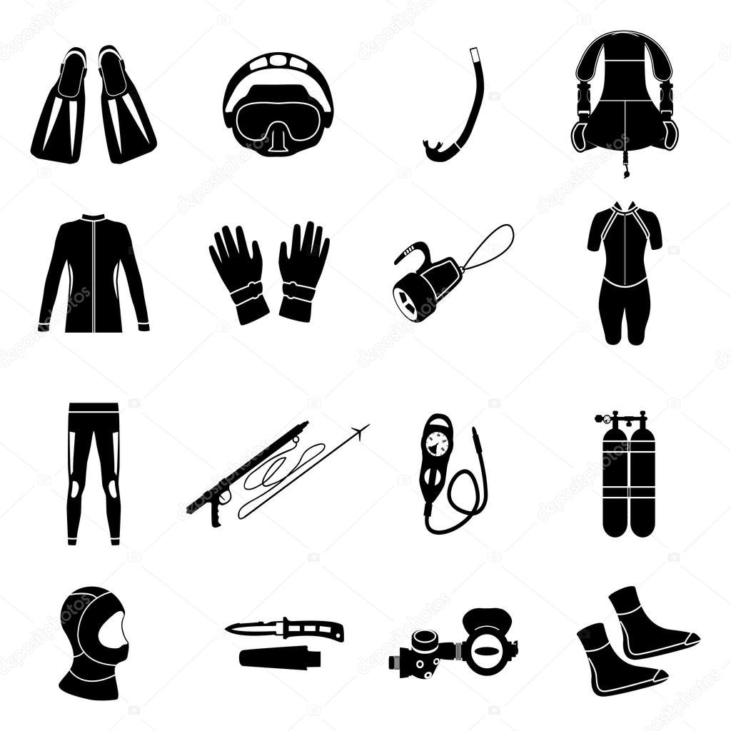 Scuba Diving Gear Vector