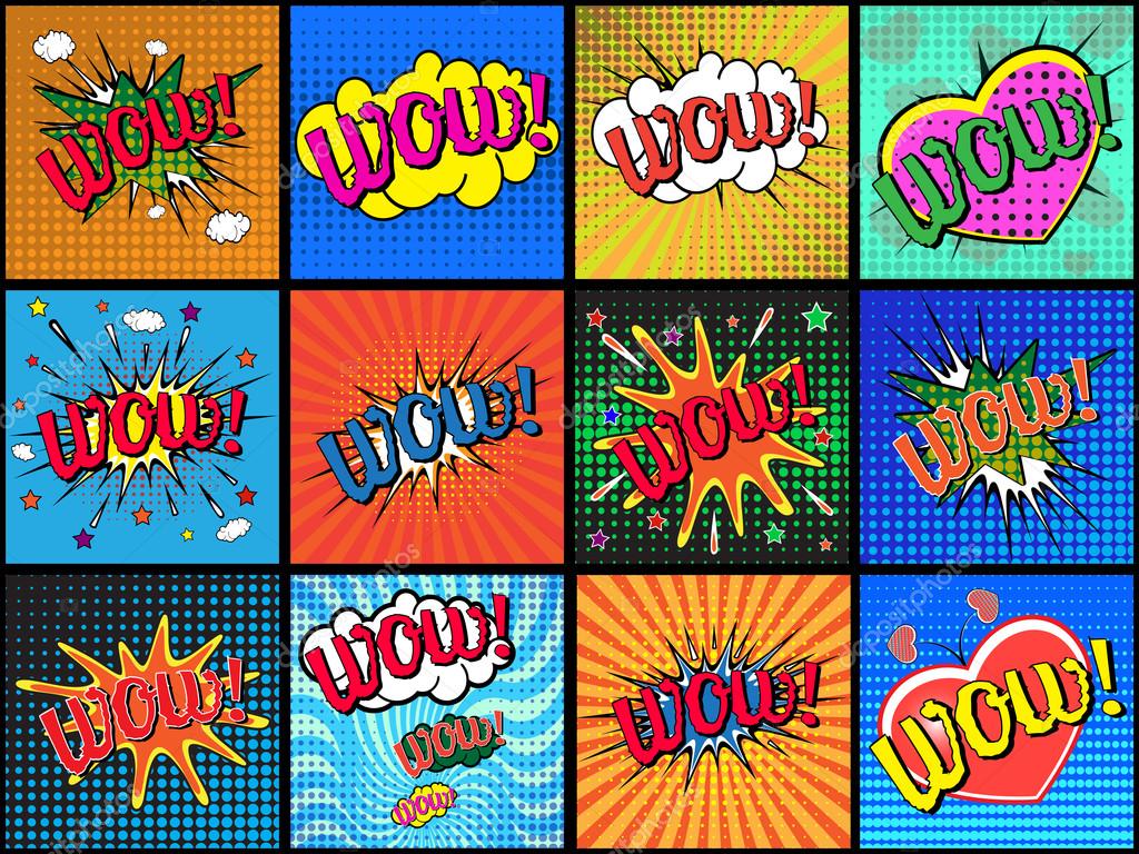 Set of comic sound effects. Stock Vector Image by ©klerik78 #97906400