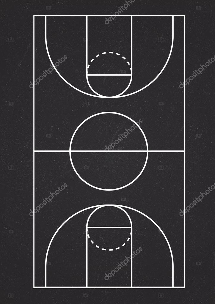 Vertical basketball court line vector Stock Vector Image by ©cougarsan ...