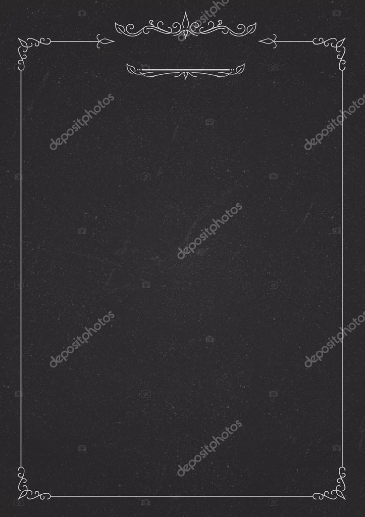 Vertical Cafe menu classic blackboard background Stock Vector by ...
