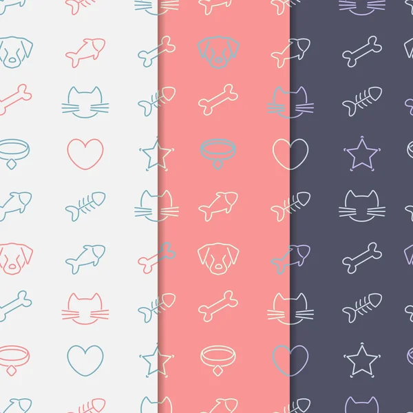 Pets pattern Vector Art Stock Images | Depositphotos