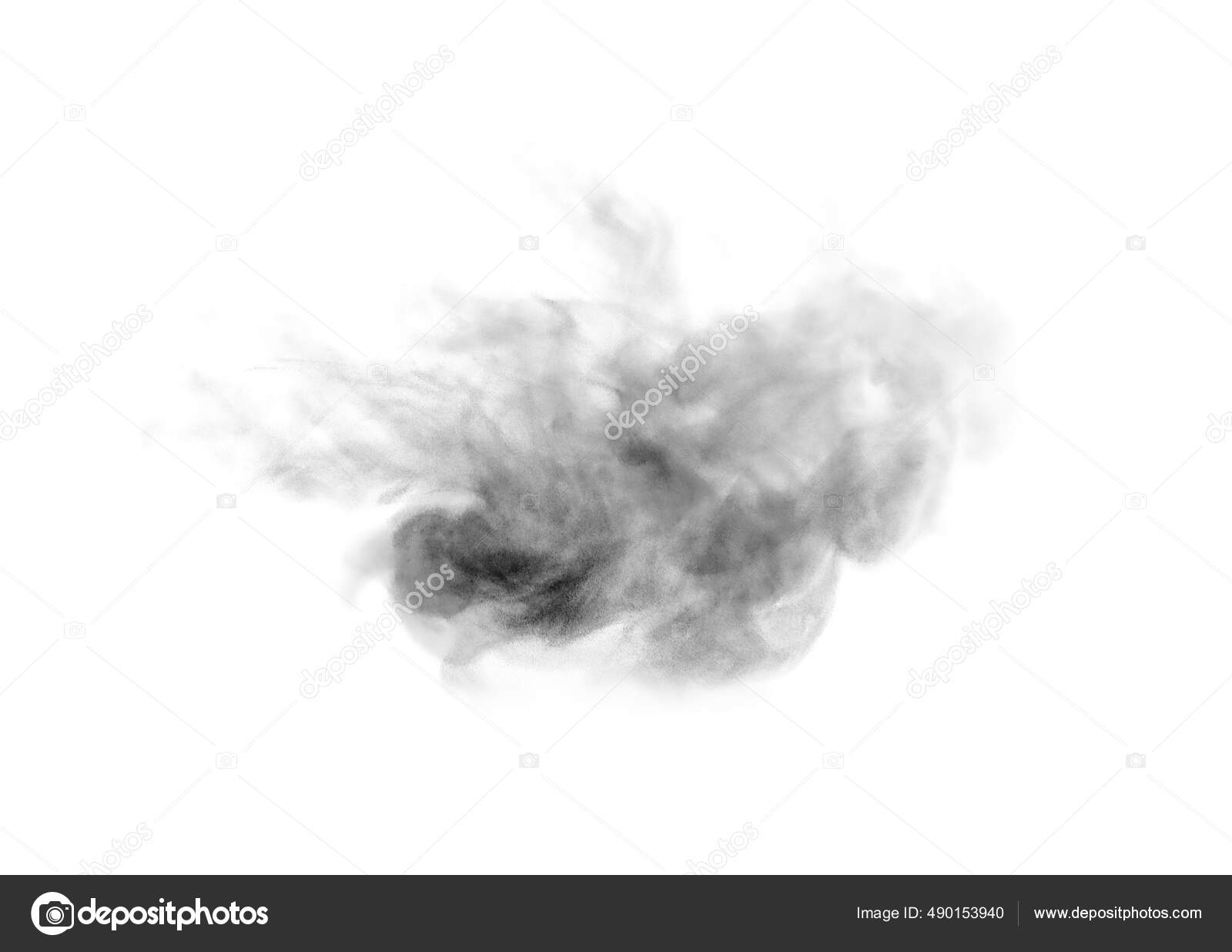 Water Steam White Background