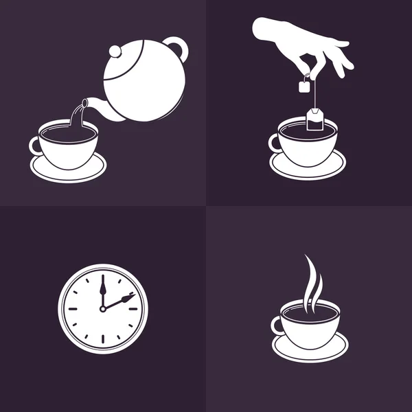 Tea brewing instructions Vector Art Stock Images | Depositphotos