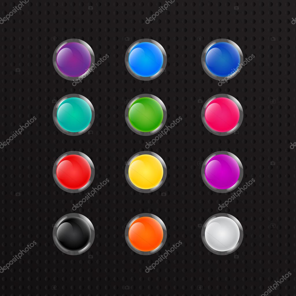 Buttons set — Stock Vector © bridddy #82230396