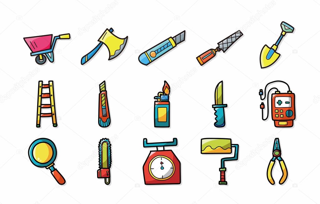Worker tools icons set,eps10 Stock Illustration by ©wenchiawang #111487210