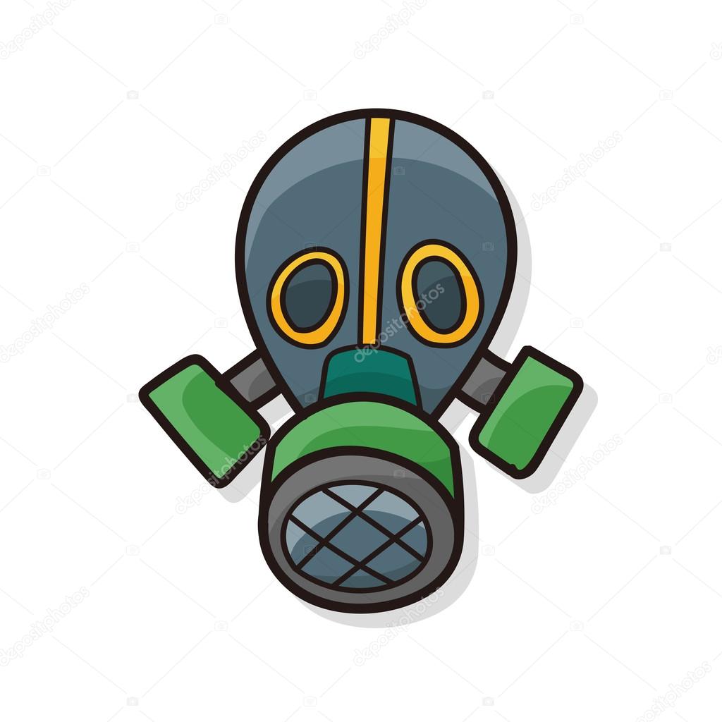 Gas Mask Cartoon Drawing