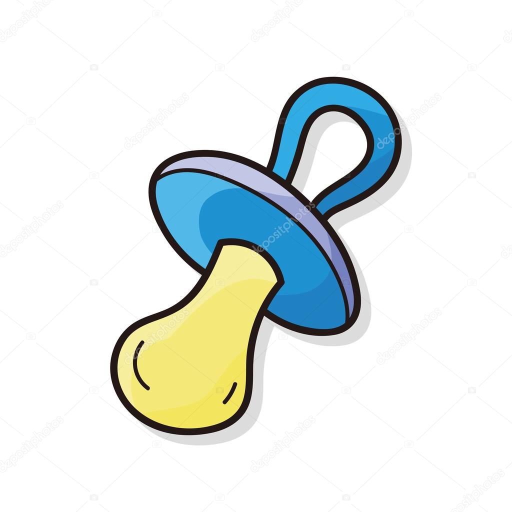 doodle de mamila de bebé — Vector de stock © wenchiawang #81945784