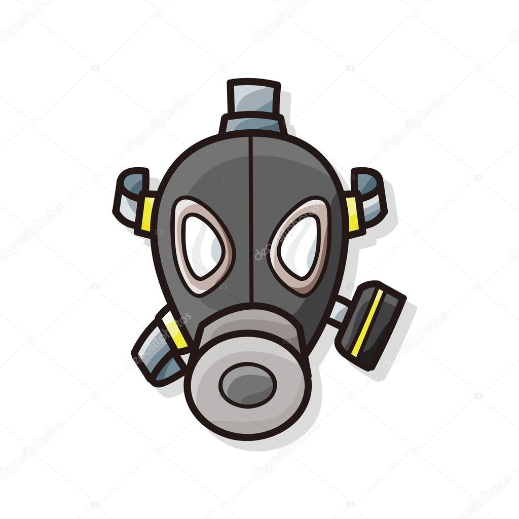 Gas masks doodle Stock Vector Image by ©wenchiawang #84668418