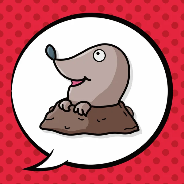 Whack-a-Mole doodle, speech bubble Stock Vector by ©wenchiawang 90139076