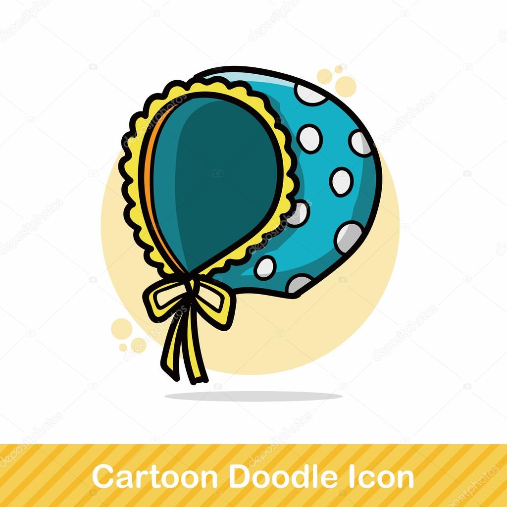 Baby hat doodle vector illustration — Stock Vector #91770482