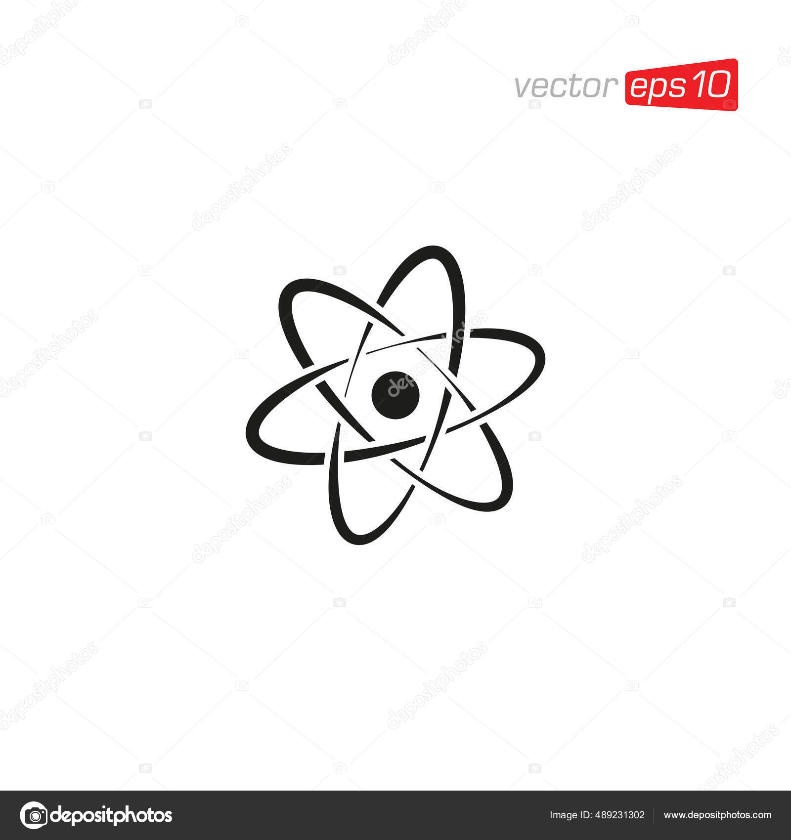 Atom Technology Icon Logo Vector Stock Vector by ©Nano99 489231302