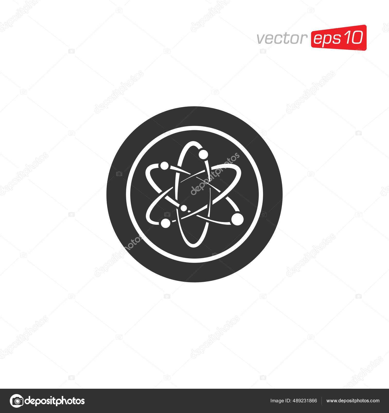 Atom Technology Icon Logo Vector Stock Vector by ©Nano99 489231866