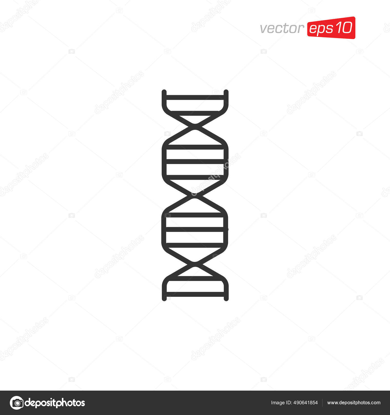 Dna Icon Logo Design Template Stock Vector by ©Nano99 490641854