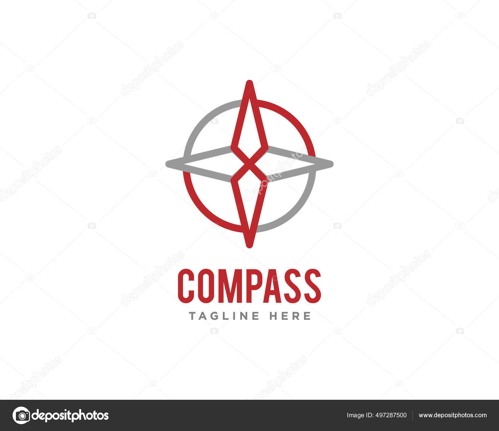 Image vectorielle Boussole Logo Icône Design Vecteur par ©Nano99 ...