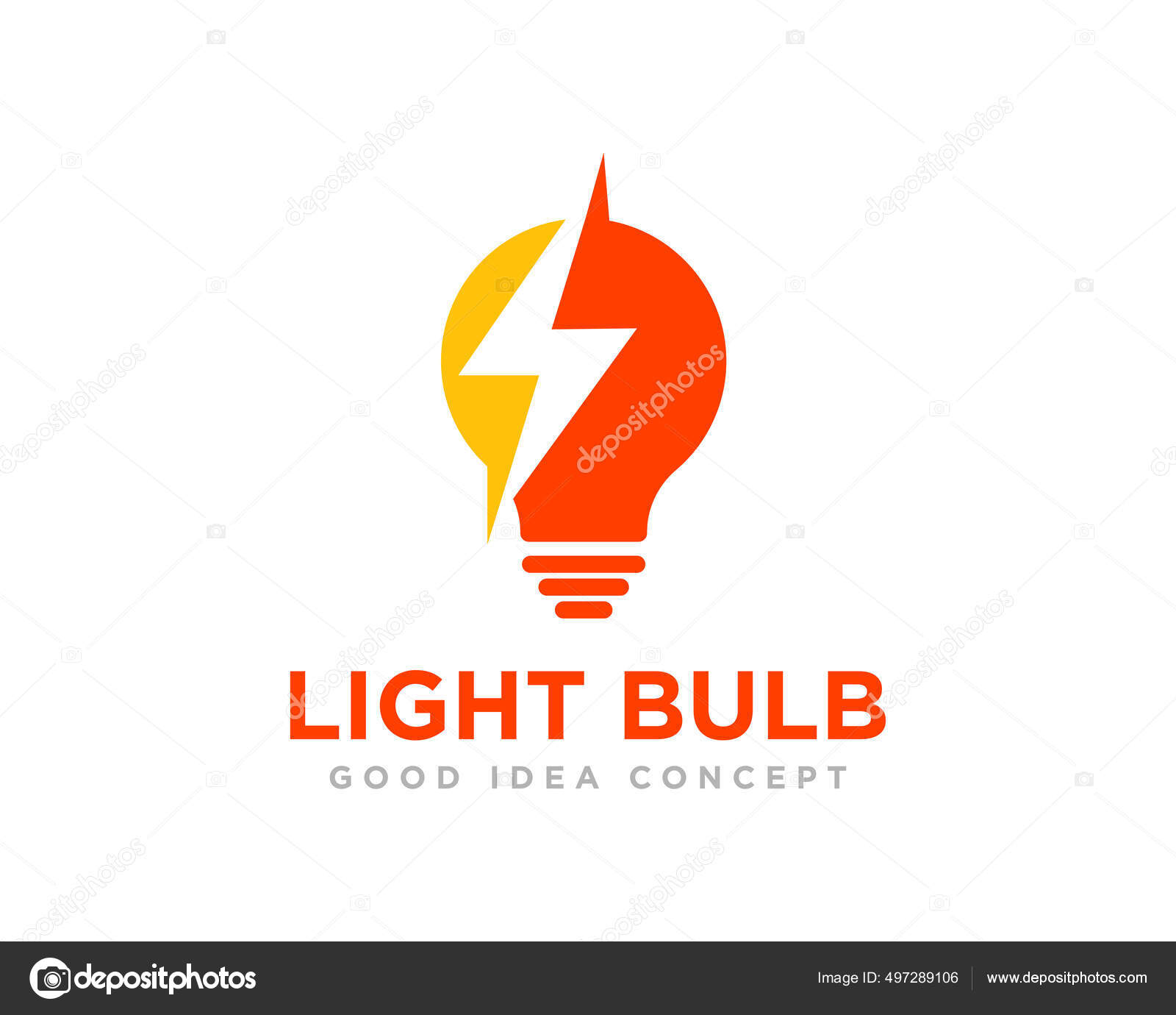 Light Bulb Logo Icon Design Vector Stock Vector by ©Nano99 497289106