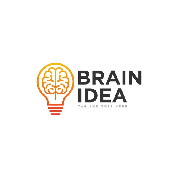 Brain Idea Logo Design Vector Stock Vector by ©Nano99 498196154