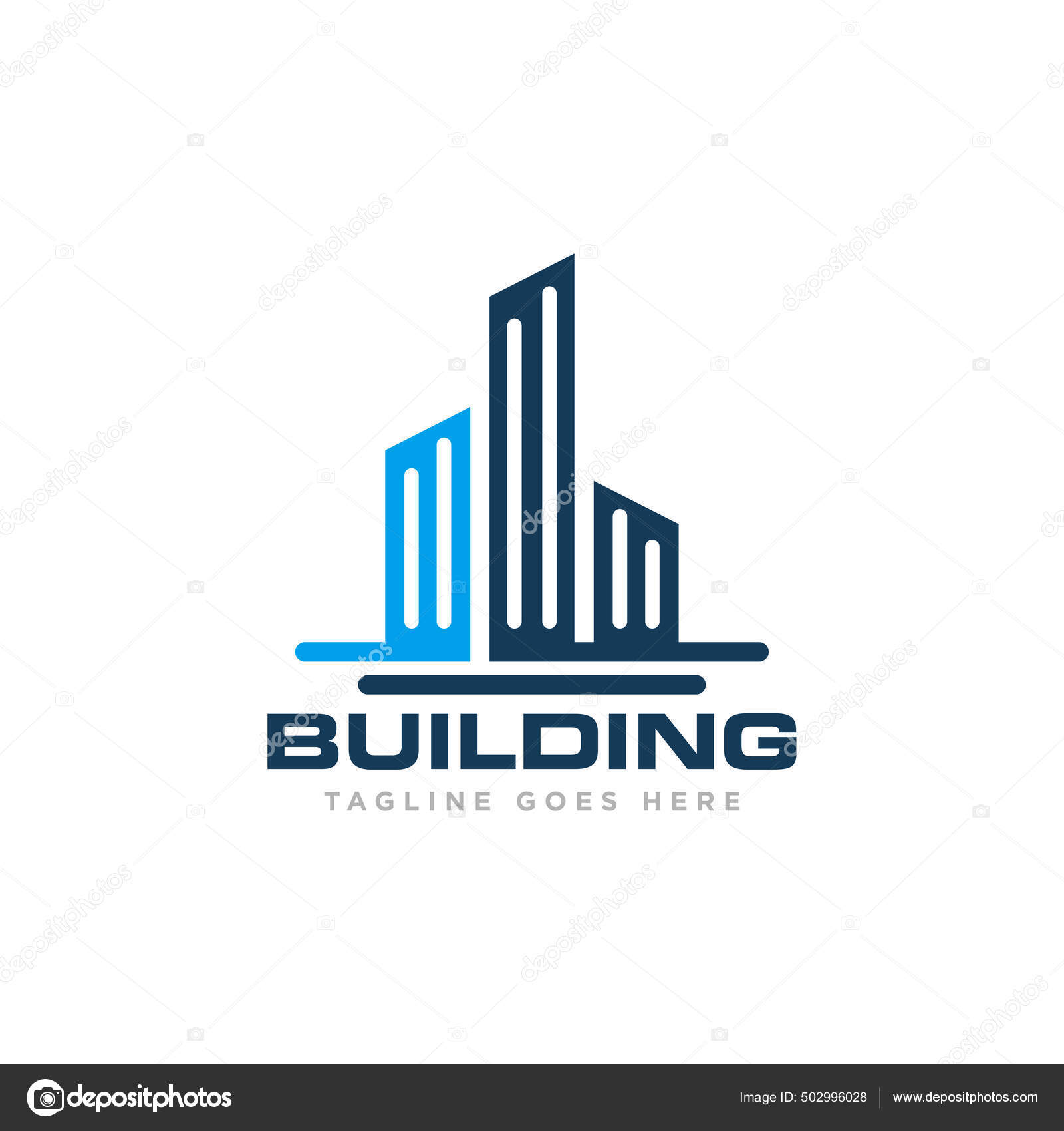 Construção Logo Design Vector Vetor de stock de ©Nano99 502996028