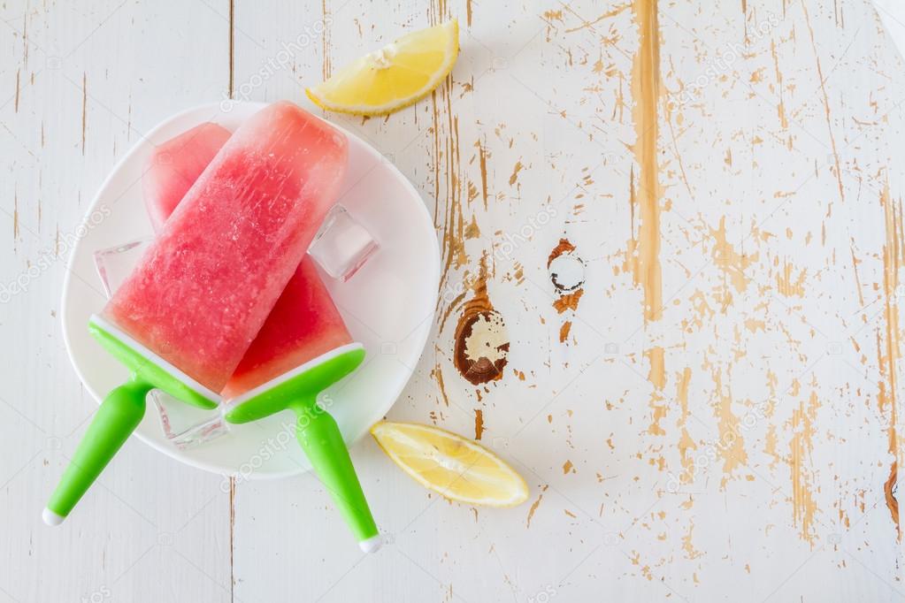 Hielo de sandía fruta pops 2025