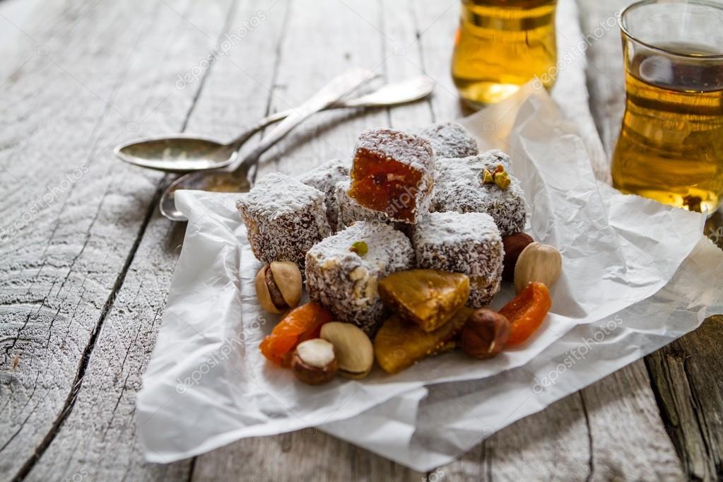 Traditional turkish sweet lukum Stock Photo by ©anaumenko 91402492