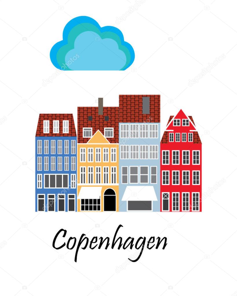 Copenhagen postcard — Stock Vector © IvanPucarevic #80402946 Copenhagen postcard — Stock Vector © IvanPucarevic #80402946